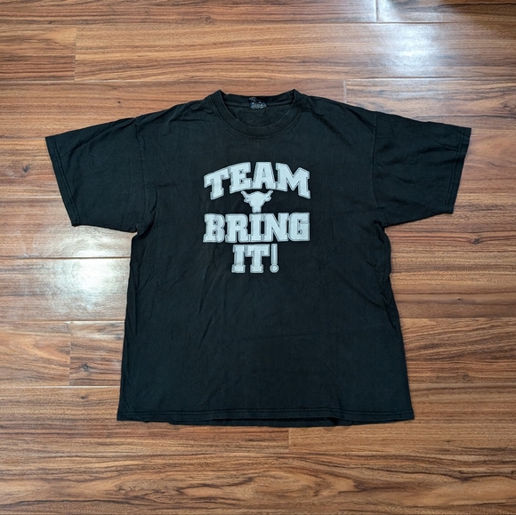 WWE | Shirts | The Rock Wwf Wwe Team Bring It 20 Vintage Two Sided ...